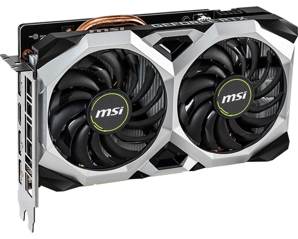 MSI Gaming GeForce RTX 2060 6GB GDRR6 192-bit HDMI/DP Ray Tracing Turing Architecture VR Ready Graphics Card (RTX 2060 VENTUS XS 6G OC)