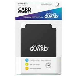 Ultimate Guard Black Card Dividers (10) Standard Size Individual Pack