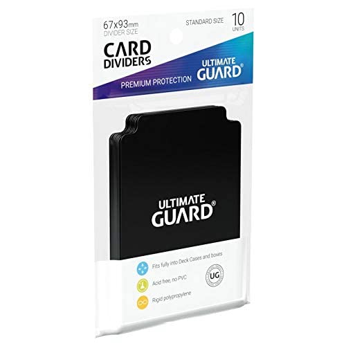 Ultimate Guard Black Card Dividers (10) Standard Size Individual Pack