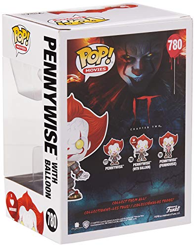 Funko Pop! Movies: It 2 - Pennywise with Balloon, Multicolor, us one-Size