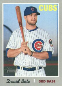 2019 topps heritage #347 david bote chicago cubs baseball card