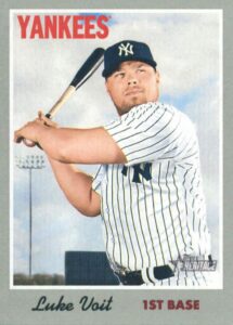 2019 topps heritage #43 luke voit new york yankees baseball card