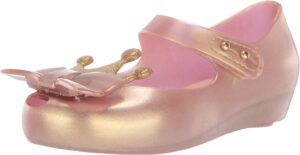 mini melissa girl's ultragirl princess me bb (toddler/little kid) metallic pink 5 toddler m