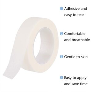 TUPARKA 8 Rolls White Eyelash Tape, Adhesive Eyelash Tapes, Lash Tape for Eyelash Extension Supply, 9M Each Roll