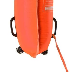 Naturehike 28L High Visible Safety Swim Buoy - Ultralight Bubble Tow Float and Dry Bag for Open Water Swimming Kayaking Snorkeling Diving Trailing with Adjustable Waist Belt (Fluorescent Orange)