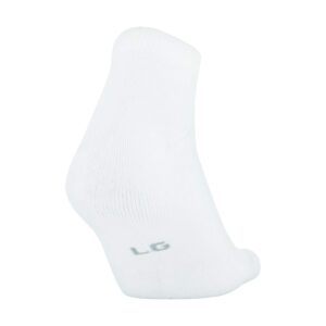 Under Armour Adult Athletic Low Cut Socks, 3-Pairs , White , Medium