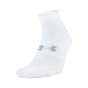 Under Armour Adult Athletic Low Cut Socks, 3-Pairs , White , Medium