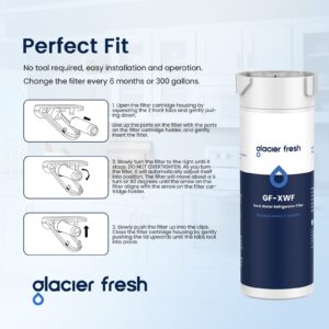 GLACIER FRESH XWF Replacement for GE XWF Refrigerator Water Filter Pack of 3