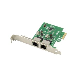 x-media xm-na3820 pci-e 2-port dual 10/100/1000mbps gigabit ethernet pci express (pcie x1) server network card/network adapter, realtek rtl8111f chipset, windows 11 & linux supported