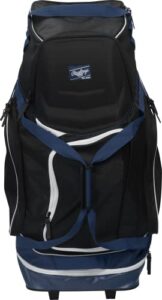 rawlings | r1502 wheeled catcher's bag | baseball/softball | navy