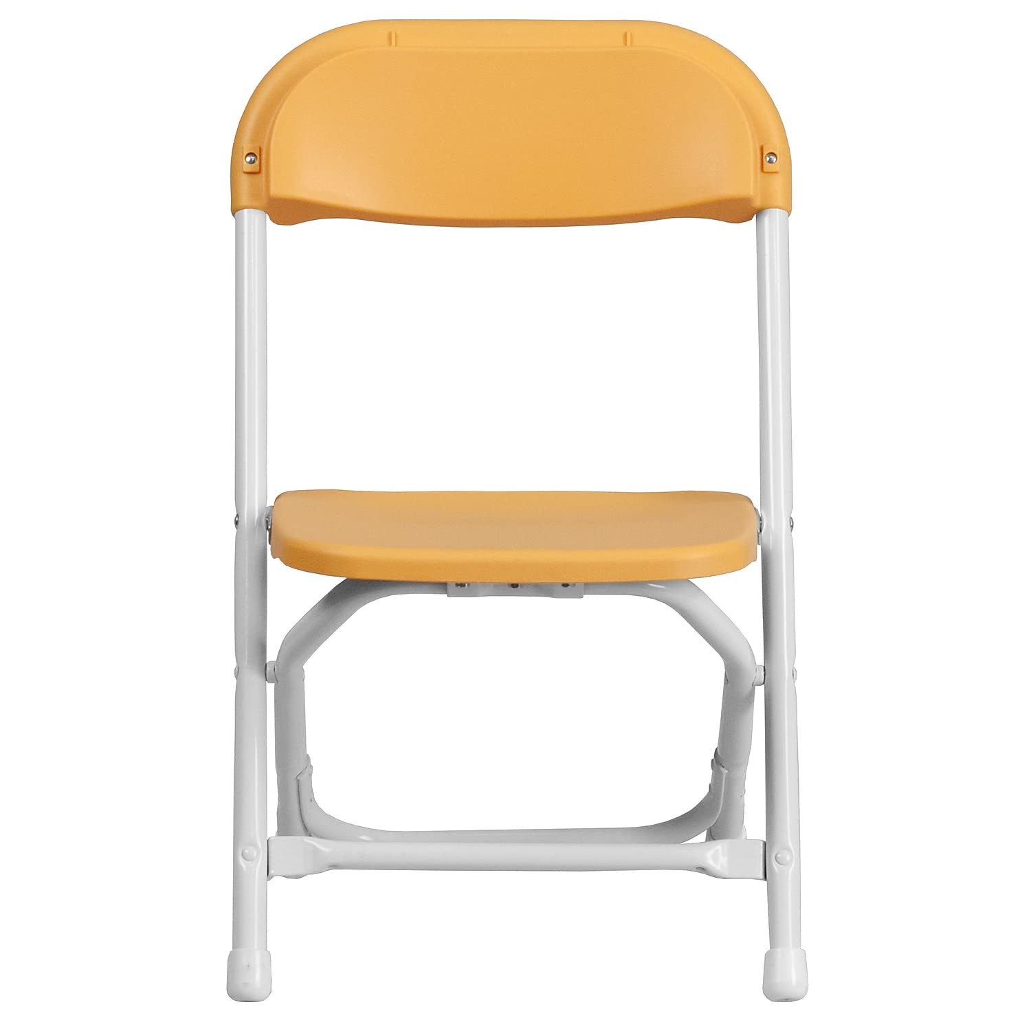 Flash Furniture 2 Pk. Kids Yellow Plastic Folding Chair