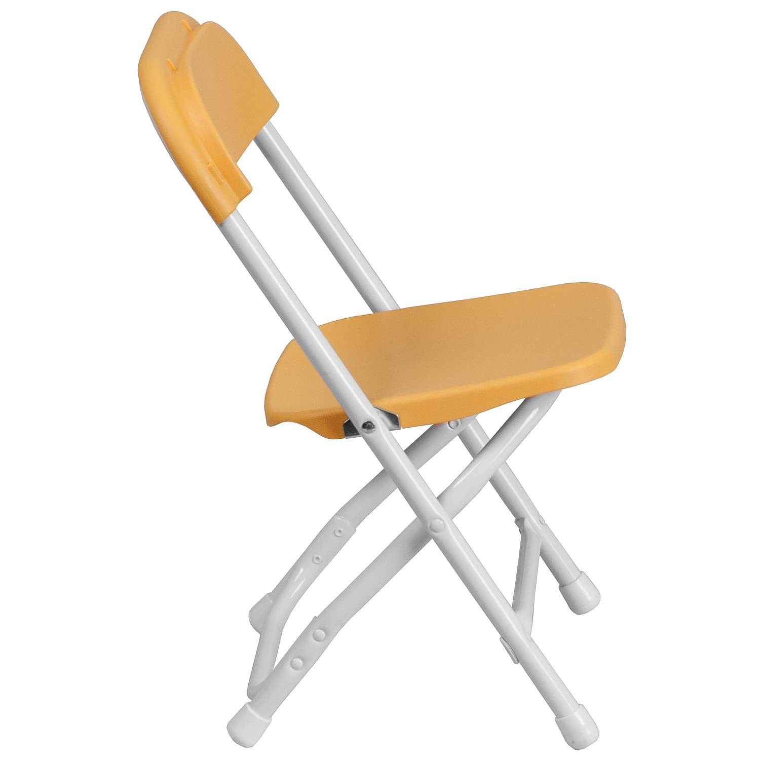 Flash Furniture 2 Pk. Kids Yellow Plastic Folding Chair