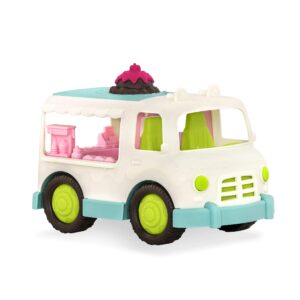 battat- wonder wheels- toy ice cream truck for kids, toddlers – ice cream van toy – pretend play- recyclable materials – 1 year +