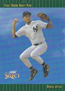 1993 score select - derek jeter - first round draft pick - new york yankees baseball rookie card rc #360