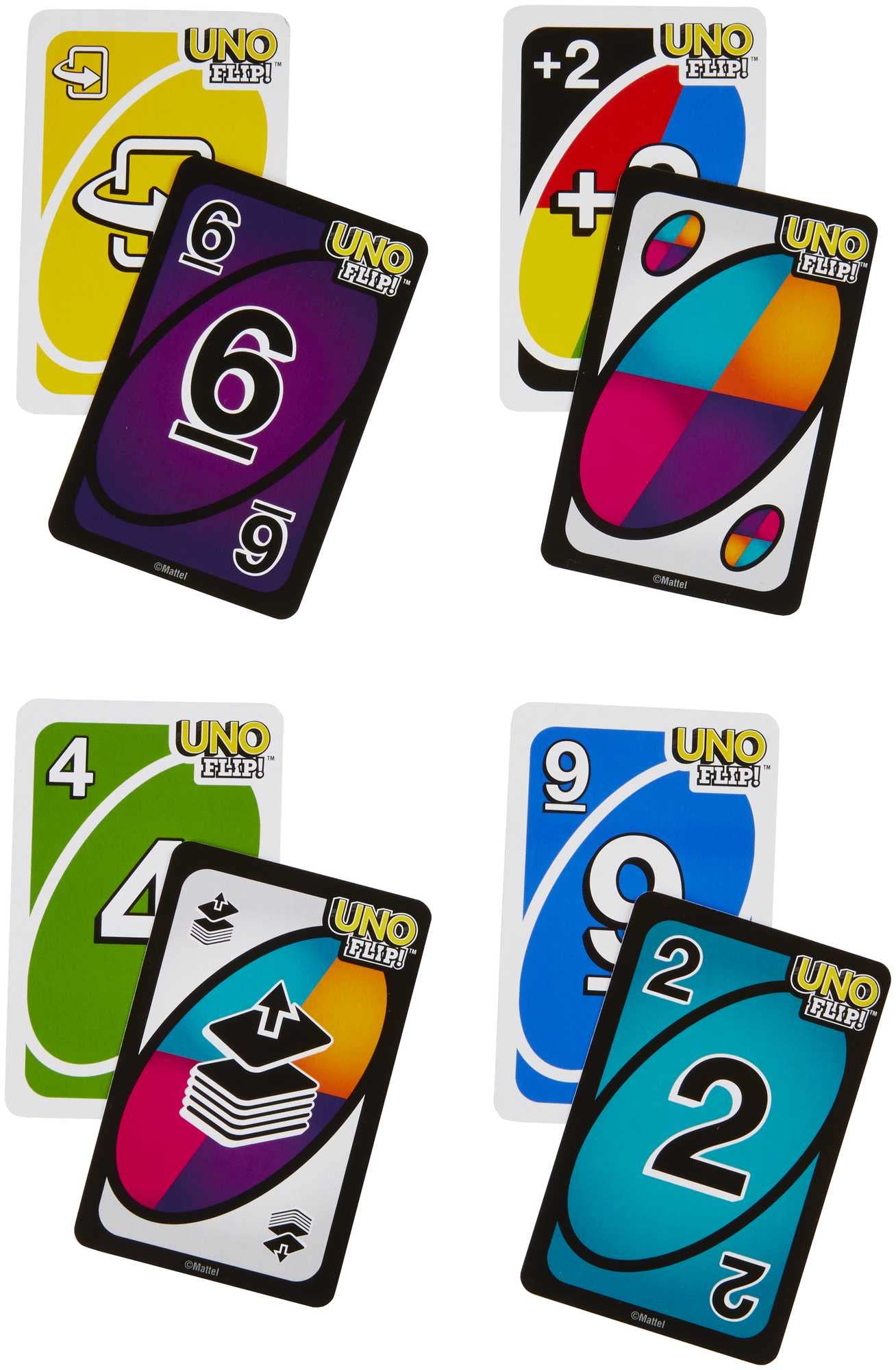 Mattel Games UNO Flip! Card Game for Kids, Adults & Family Night with Double-Sided Cards in Collectible Storage Tin (Amazon Exclusive)