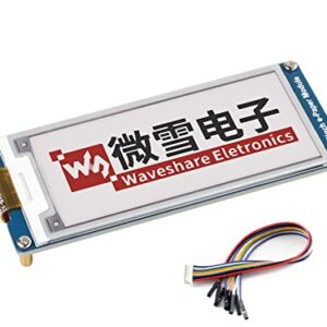 Three Color 2.9inch E-Ink Display Module (B), 296x128 Resolution 3.3V/5V E-Paper Epaper Display Screen Red Black White Tri-Color Compatible with Raspberry Pi/Arduino/STM32,SPI Interface, Full Refresh