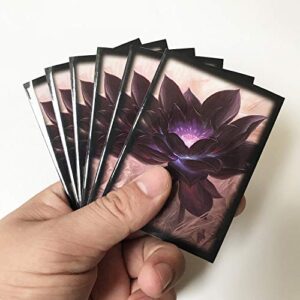 120 pcs/lot black lotus game sleeves cards sleeve card cover for trading cards tcg board games protective sleeves 66x91mm