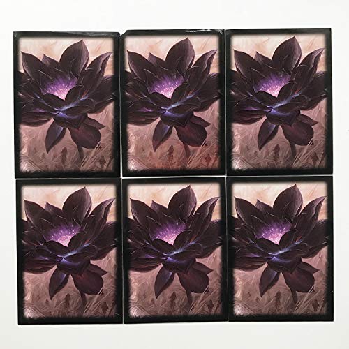 120 PCS/LOT Black Lotus Game Sleeves Cards Sleeve Card Cover for Trading Cards TCG Board Games Protective Sleeves 66x91mm