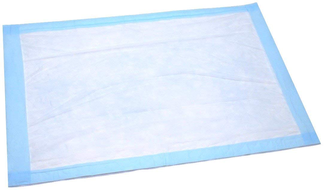 Disposable Baby Changing Pad Liner - 25 Count (24 x 17 Inch) - Soft Disposable Blue Hospital Underpad - Waterproof and Absorbent for Infant and Child