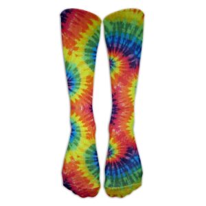 tie dye unisex casual pattern crew socks long socks boy's girl's 50cm, one color, one size