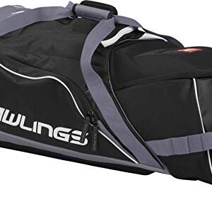 Rawlings | R1502 Wheeled Catcher's Bag | Baseball/Softball | Black