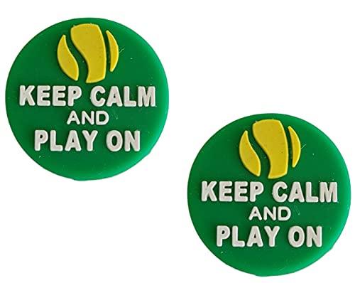 BD INNOVATION ELECTRONICS Tennis Vibration Dampener Keep Calm and Play On! 2 Pack for Tennis Elbow