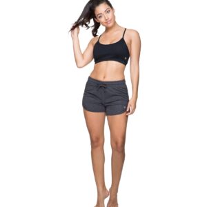 Colosseum Active Women's Simone Cotton Blend Yoga and Running Short (Black, Medium)