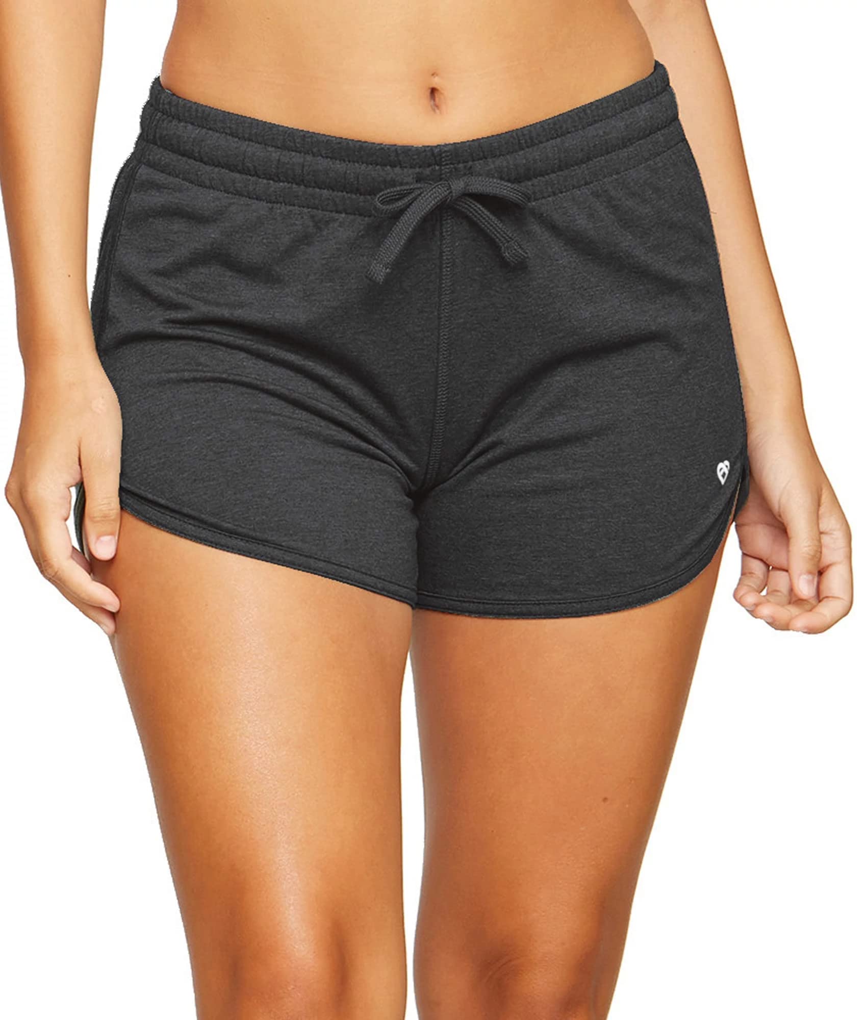 Colosseum Active Women's Simone Cotton Blend Yoga and Running Short (Black, Medium)