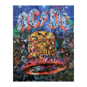 ac/dc-bell- music wall art decor- famous rock band collage picture collection wall print is ideal home decor, studio decor, bar decor, dorm decor & man cave decor. perfect gift for fans. unframed-8x10