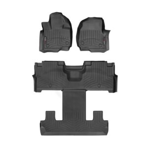 WeatherTech Custom Fit FloorLiners for Expedition, Navigator - Full Set (441295-1-4), Black