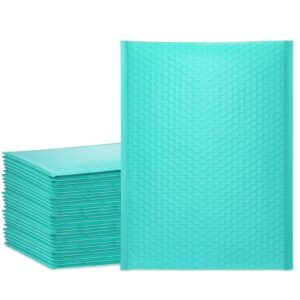 ucgou bubble mailers 10.5x16 inch teal 25 pack poly padded envelopes large #5 mailing packages opaque packaging postal self seal adhesive waterproof boutique shipping bags for clothes