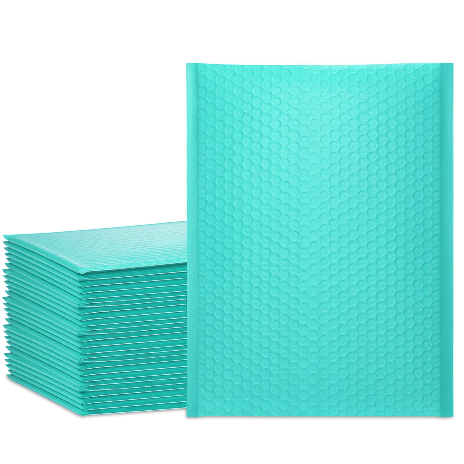 UCGOU Bubble Mailers 10.5x16 Inch Teal 25 Pack Poly Padded Envelopes Large #5 Mailing Packages Opaque Packaging Postal Self Seal Adhesive Waterproof Boutique Shipping Bags for Clothes