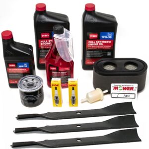 the mower shop 50 in timecutter ss & mx tune-up kit for lcp v twin engines (synthetic oil)