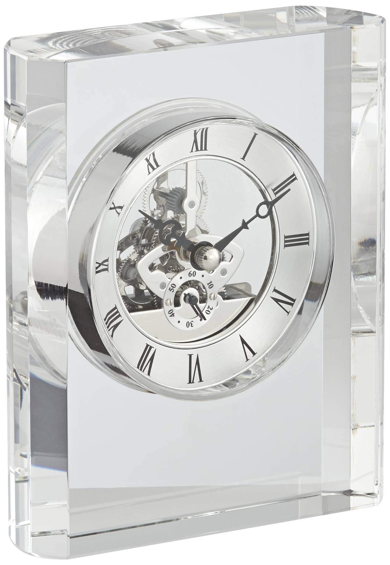 Dahlia Studios Aimee 6" High Rectangular Crystal Table Clock