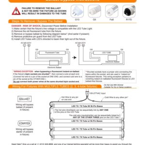 4ft 24W T5 High Output LED Tube Light, 45.75", F54T5 Equal, 5000K (Cool White), Clear Lens, 3500 lm, G5 Mini Base, 100-277V, Ballast Bypass, Dual-End Powered, LED Shop Light, UL-Listed (4-Pack)