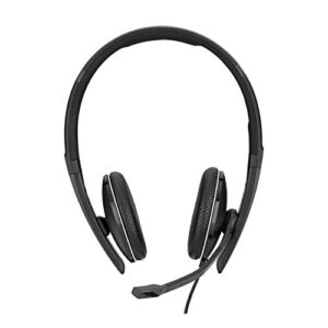 Sennheiser SC 165 USB (508317) - Double-Sided (Binaural) Headset for Business Professionals | with HD Stereo Sound, Noise-Cancelling Microphone, & USB Connector (Black)