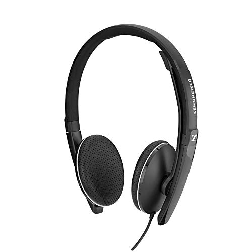 Sennheiser SC 165 USB (508317) - Double-Sided (Binaural) Headset for Business Professionals | with HD Stereo Sound, Noise-Cancelling Microphone, & USB Connector (Black)