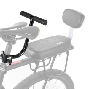 Lixada Bicycle Rear Seat Handle Grip Kids’ Safety Handle Grip Bikes Child Back Seat Armrest Bicycle Accessory