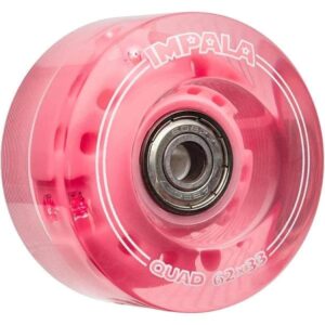 impala rollerskates impala light up wheel 4-pack pink 62mm