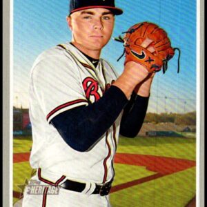 2019 Topps Heritage #17 Sean Newcomb Atlanta Braves Baseball Card