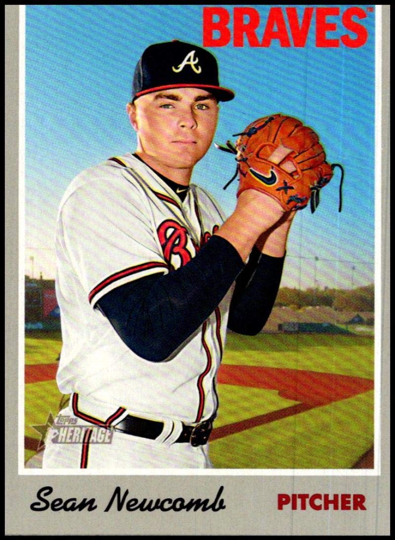 2019 Topps Heritage #17 Sean Newcomb Atlanta Braves Baseball Card