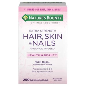 nature's bounty hair, skin and nails, 250 softgels