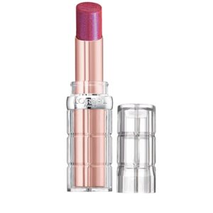 l'oreal paris makeup colour riche plump and shine lipstick, for glossy, radiant, visibly fuller lips with an all-day moisturized feel, mulberry plump, 0.1 oz.