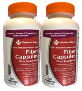 member's mark fiber capsules 2pack (400 count) liquids, toothpaste, etc. for at least