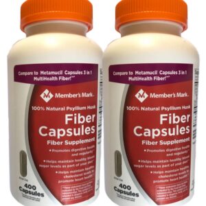 Member's Mark Fiber Capsules 2Pack (400 Count) Liquids, Toothpaste, etc. for at Least