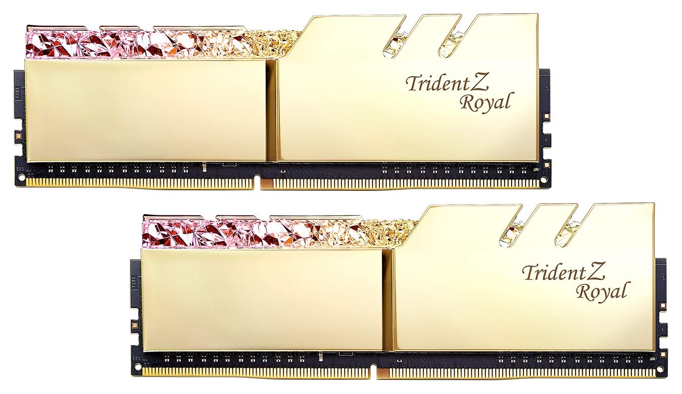 G.Skill 32GB DDR4 Trident Z Royal Gold 3200Mhz PC4-25600 CL16 1.35V Dual Channel Kit