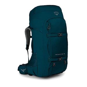 osprey packs men's farpoint trek 75, petrol blue, o/s