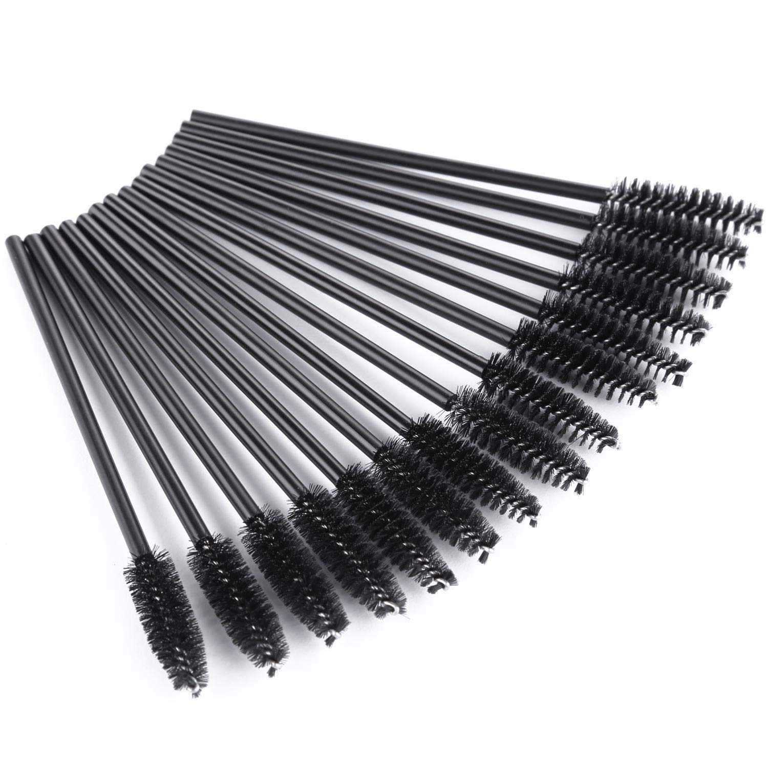 Tbestmax 200 Disposable Mascara Wand Eyebrow Brushes Spoolies Applicator for Eyelash Extension Makeup Kits