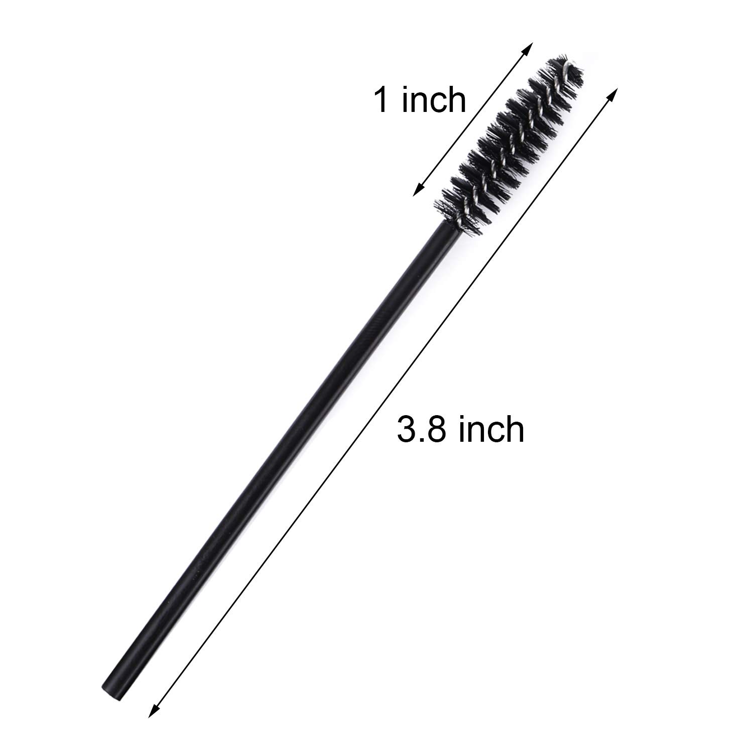 Tbestmax 200 Disposable Mascara Wand Eyebrow Brushes Spoolies Applicator for Eyelash Extension Makeup Kits