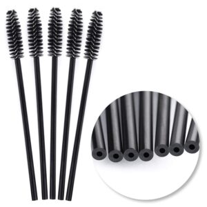 Tbestmax 200 Disposable Mascara Wand Eyebrow Brushes Spoolies Applicator for Eyelash Extension Makeup Kits